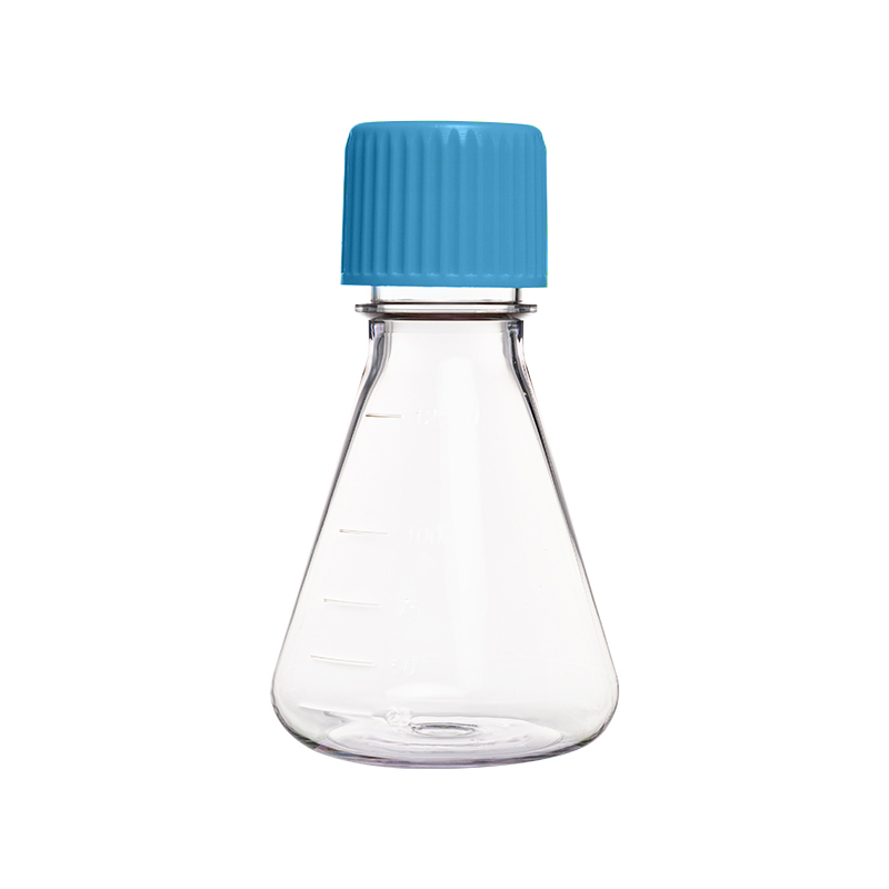 OEM/ODM Custom 125ml PC Erlenmeyer Flask, Flat base, Vent Cap, Sterile ...